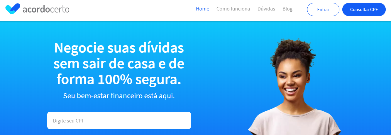Acordo Certo é confiável? - Veja se é seguro negociar sua dívida com eles